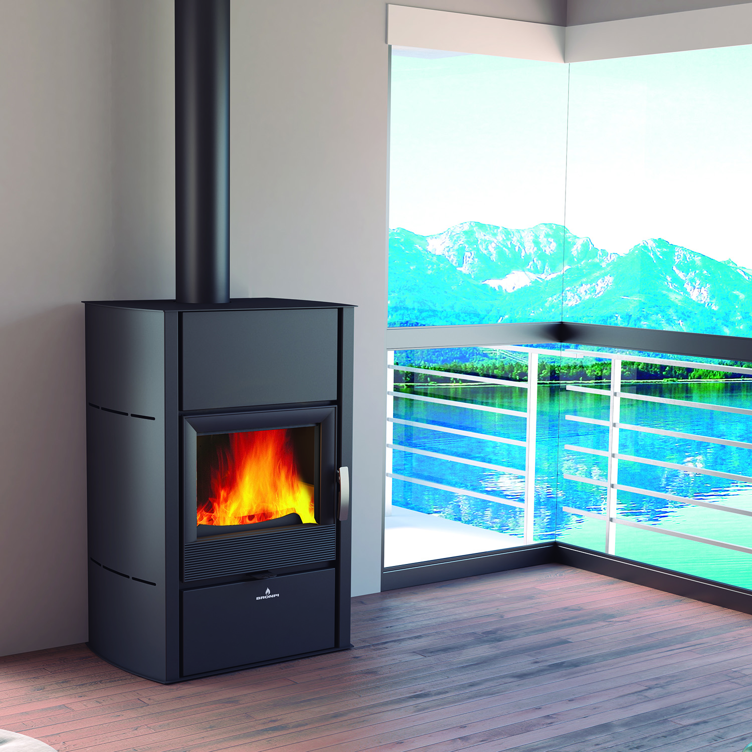Bronpi Hydronova Plus 15kw Wood Burning Boiler Stove [TSTV-CWBB-BBPI ...