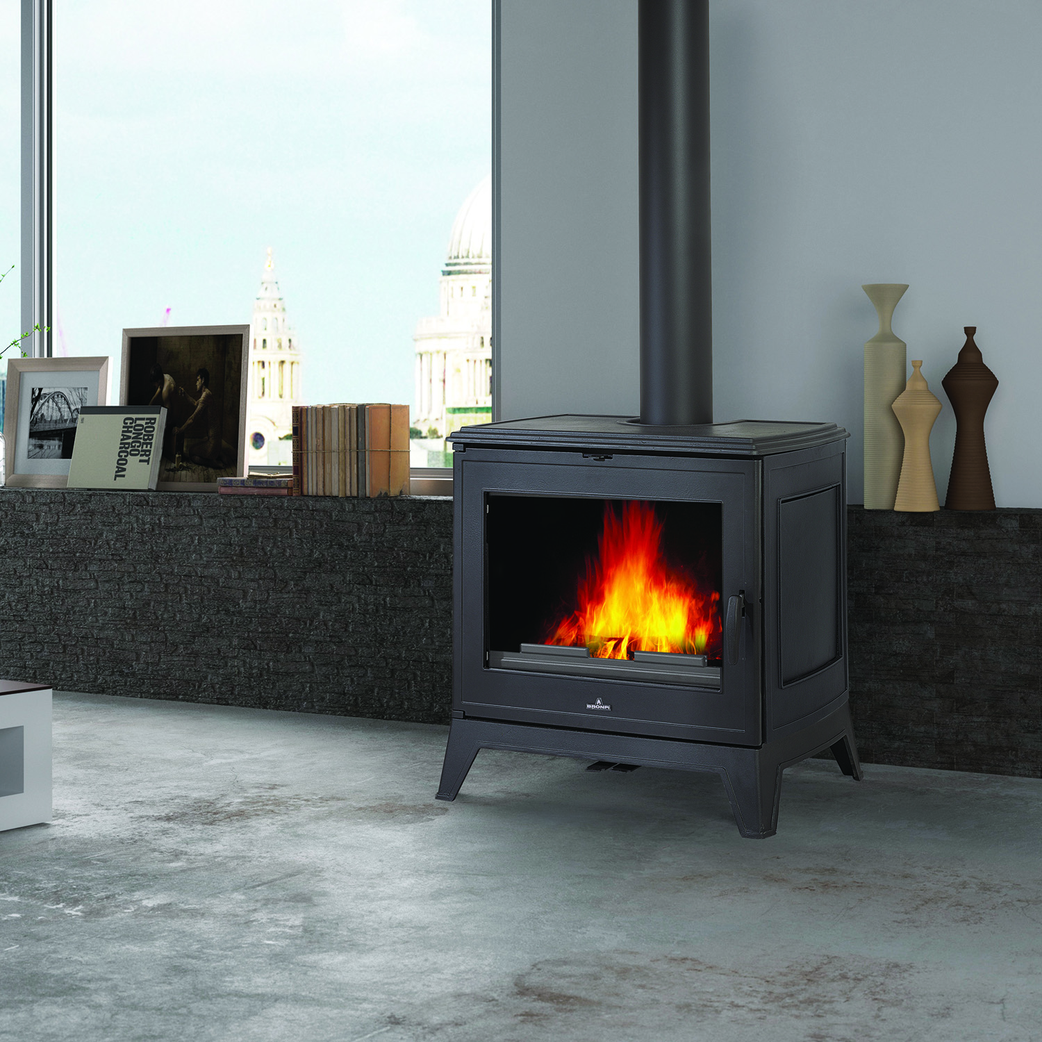 Bronpi Preston 14.3kw Wood Burning Stove [TSTV-CWB-BBPI-NP14] - £1,745.83